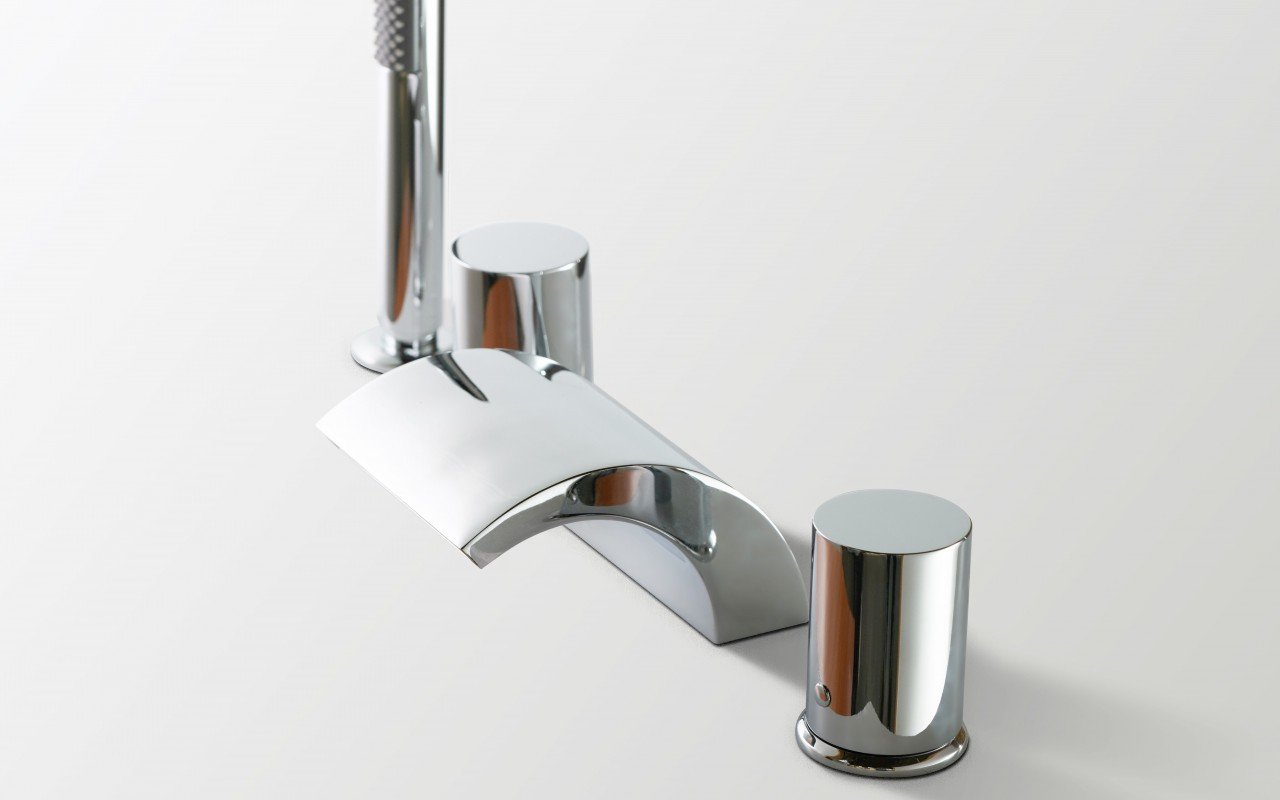 ᐈ 【Aquatica Italia Waterfall 4-Hole Deck Mounted Tub Filler – Chrome ...
