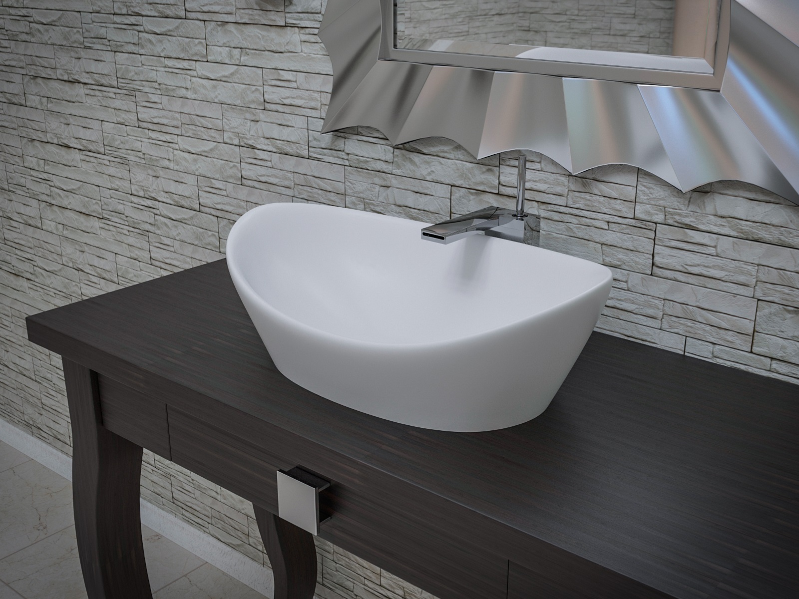 Aquatica Luna-Matte Stone Lavatory